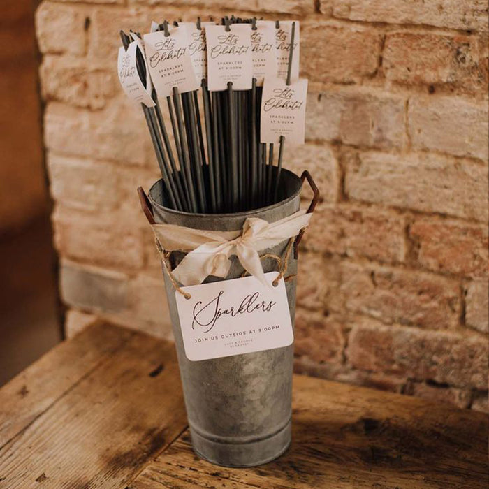 Sparkler Bucket For Weddings - All Size Sparklers Fit